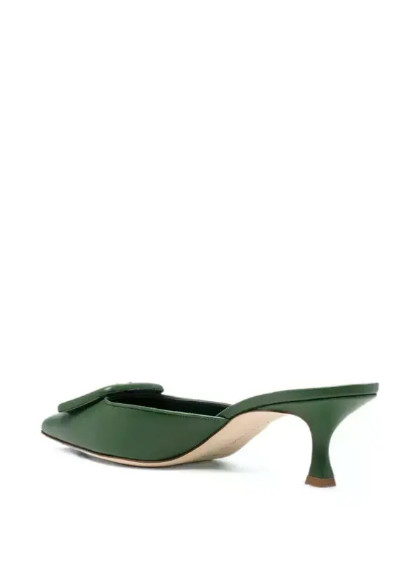 Manolo Blahnik Maysale Buckle-detail Mules