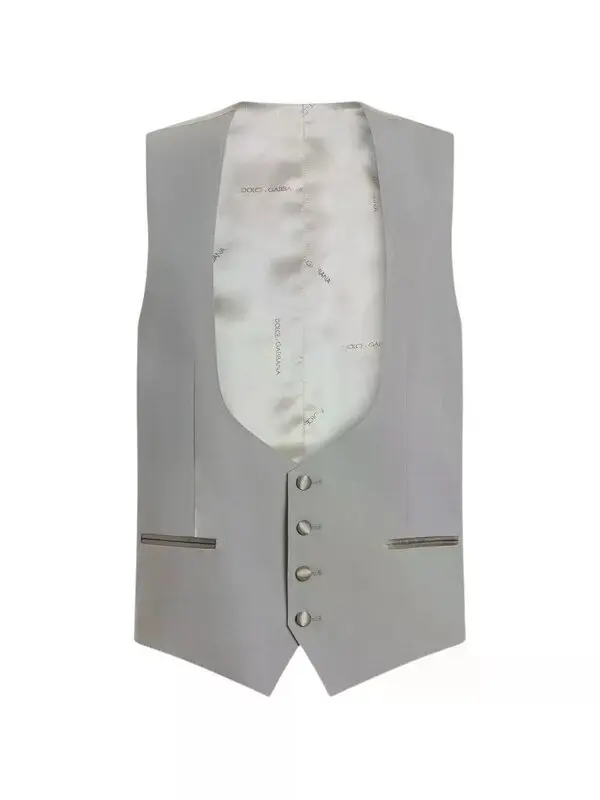 Dolce & Gabbana Micro-rib Tuxedo Vest