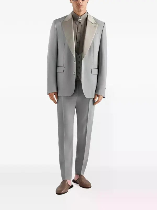 Dolce & Gabbana Micro-rib Tuxedo Vest