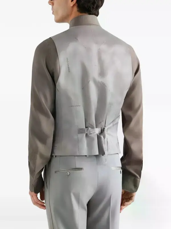 Dolce & Gabbana Micro-rib Tuxedo Vest