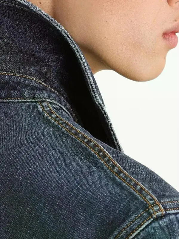 Dolce & Gabbana Denim Jacket With Logo Patch