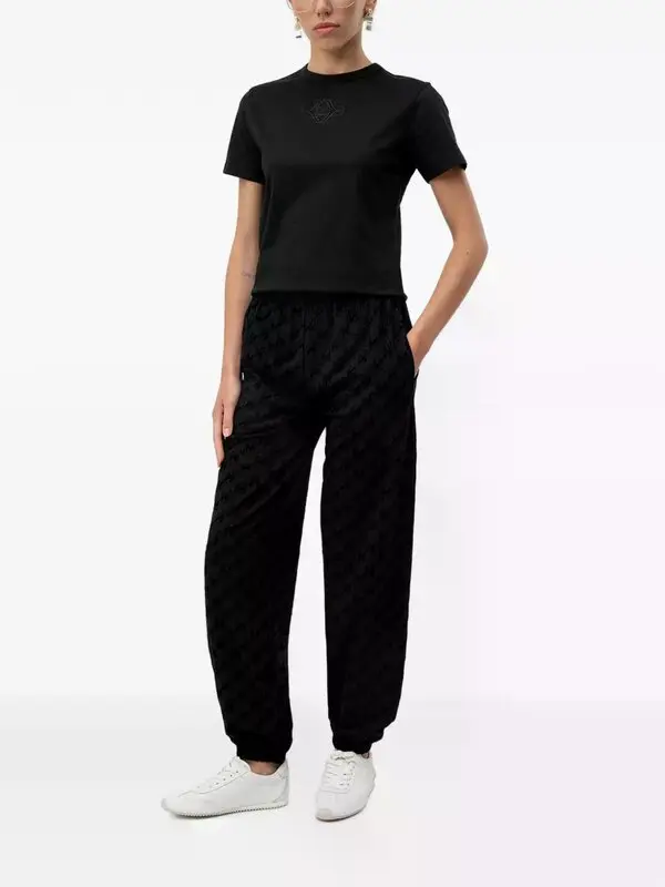 Hugo Flokky Relaxed-fit Tracksuit Bottoms With Flocked Logo Print