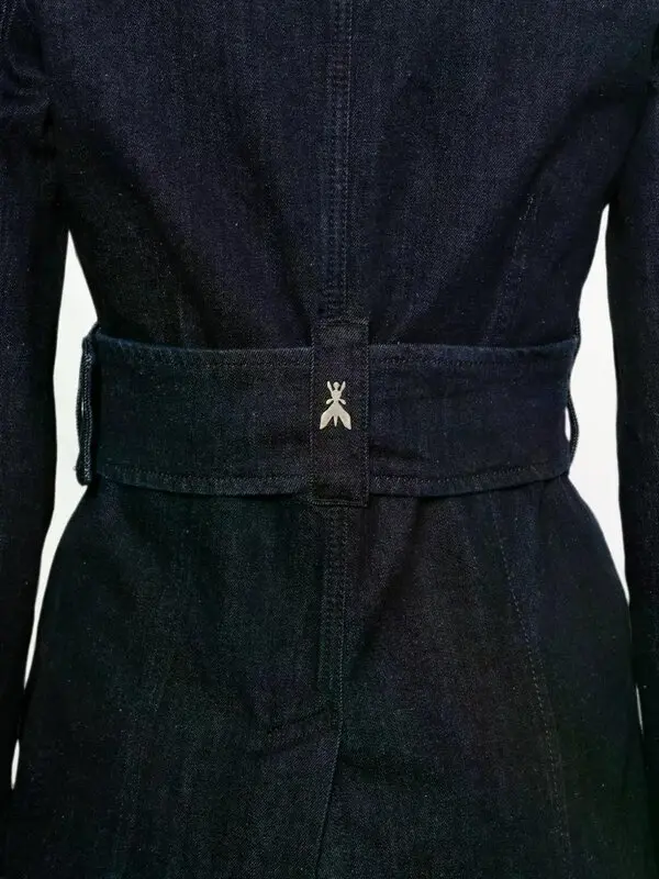Patrizia Pepe Belted Denim Blazer