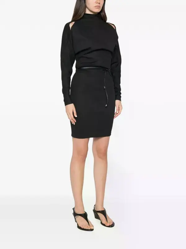 Patrizia Pepe Cut-out Shoulder Mini Dress