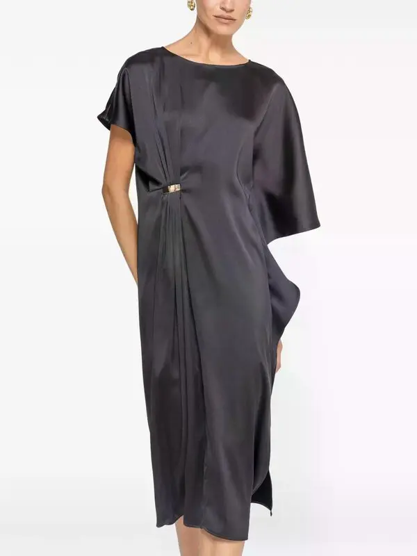 NISSA Satin-effect Midi Dress
