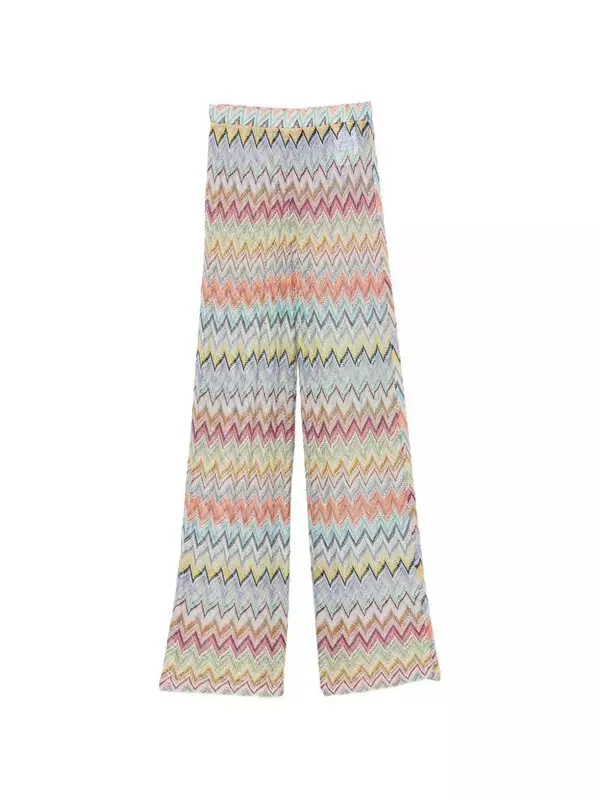 Missoni Lurex Wide Leg Trousers - Neutrals
