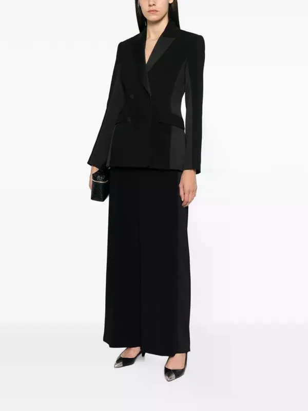 Patrizia Pepe Double-breasted Crepe Blazer
