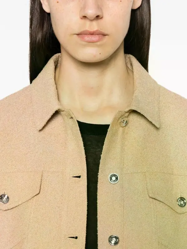Patrizia Pepe Micro-bouclé Cropped Jacket