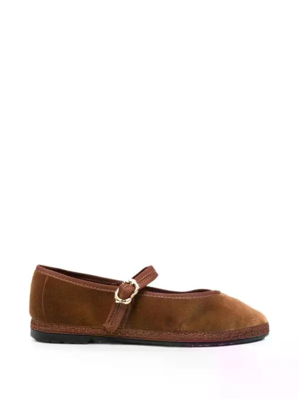 FLABELUS Pierre Velvet Ballet Flats