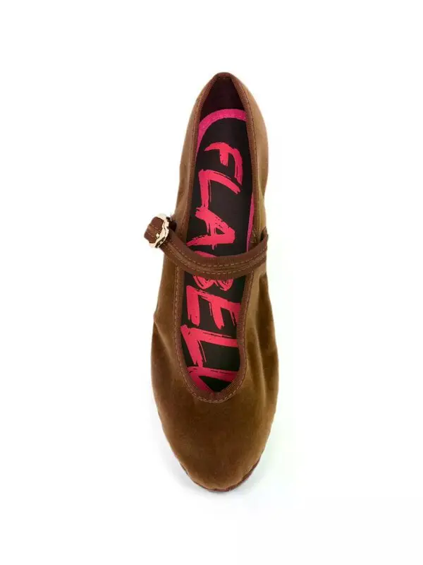 FLABELUS Pierre Velvet Ballet Flats
