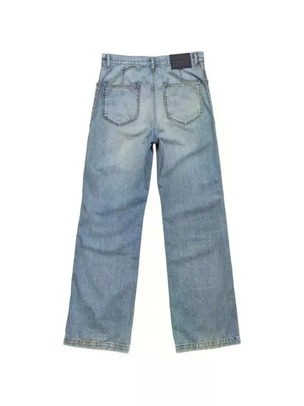 Acne Studios Logo-patch Wide-leg Jeans