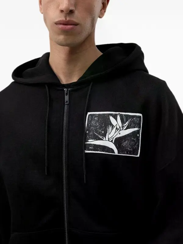 Hugo Graphic-print Zip-up Hoodie