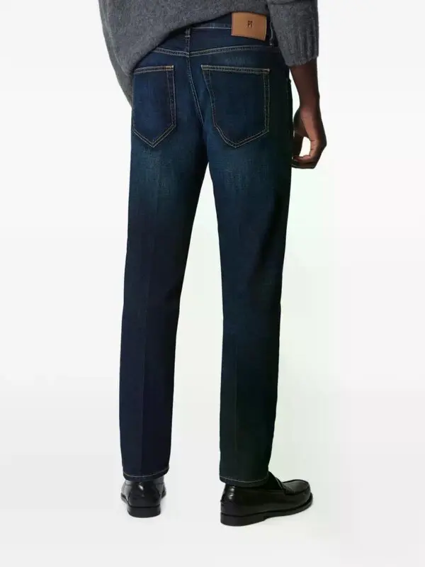 PT TORINO Faded-effect Slim-fit Jeans - Blue