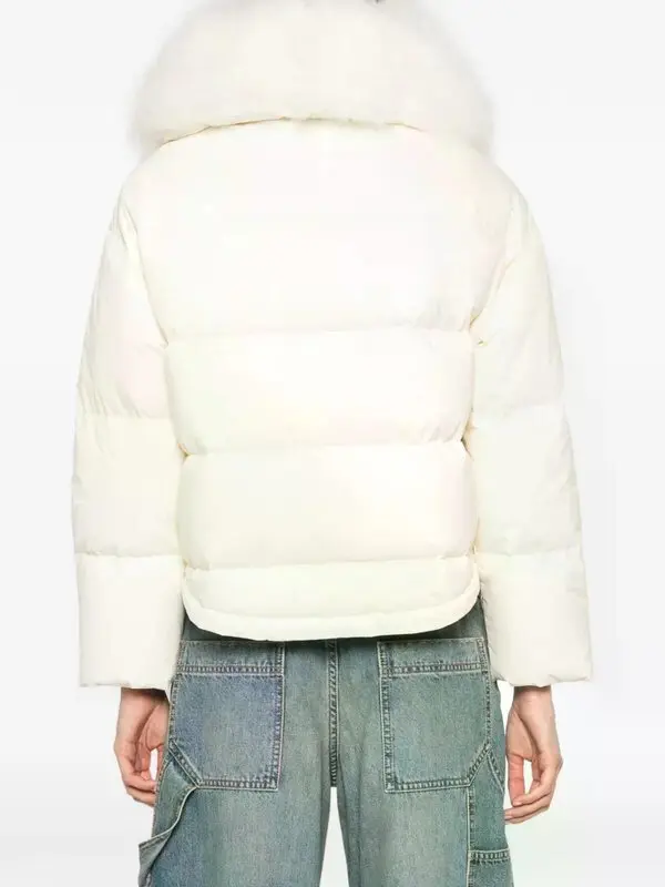 YVES SALOMON Fur-trim Puffer Jacket