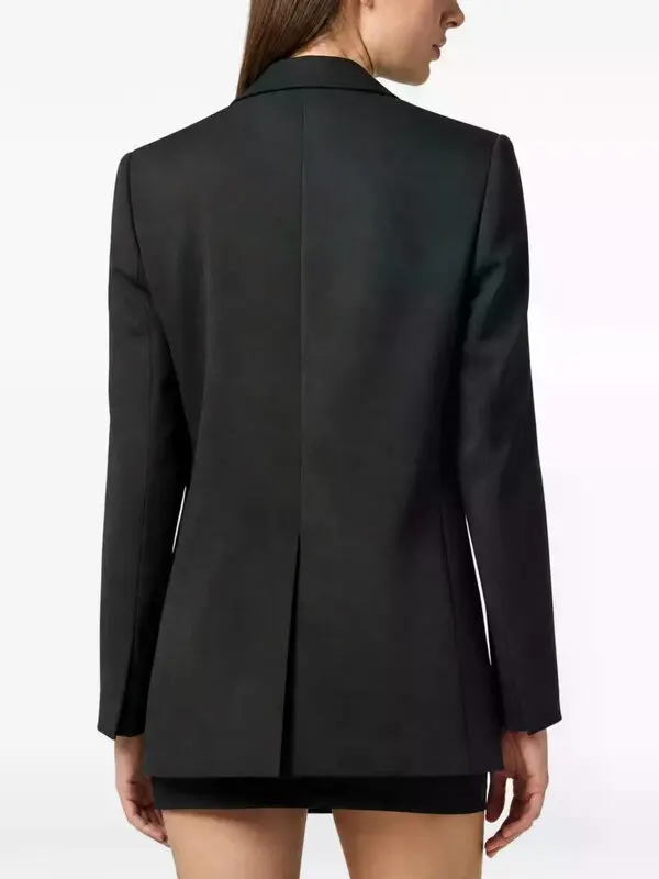 Philipp Plein Single Breasted Fit Blazer Crystal Strass