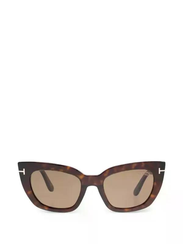 TOM FORD Tortoiseshell-effect Cat-eye Sunglasses - Black