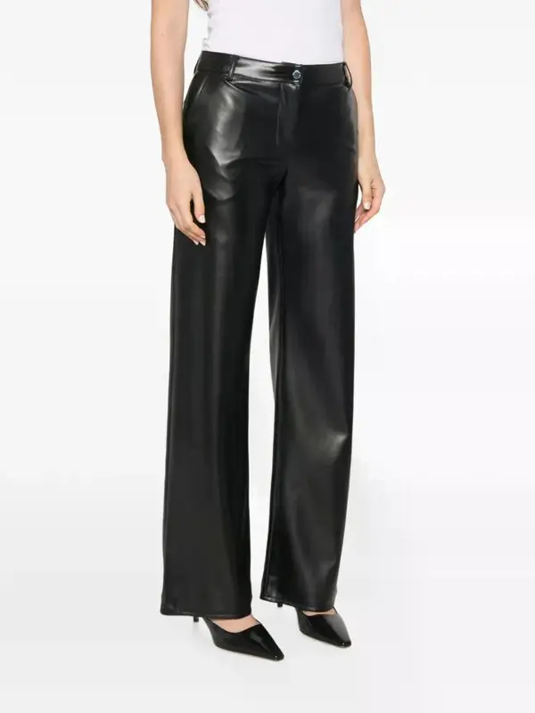 Patrizia Pepe Coated Straight-leg Trousers