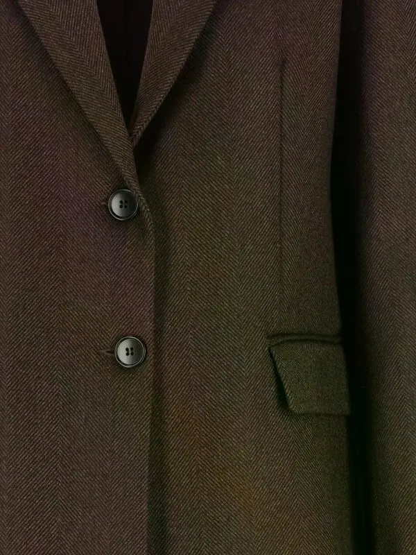 AL DUCA D’AOSTA 1902 Herringbone-pattern Single-breasted Coat