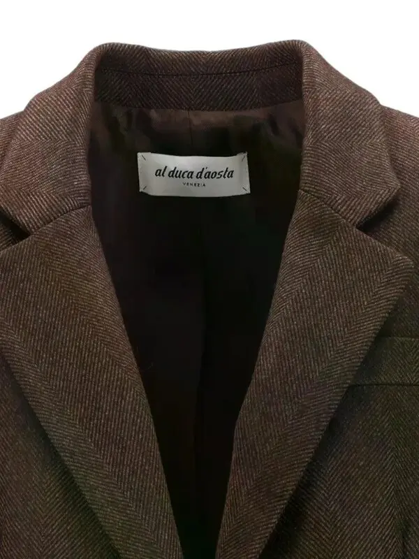 AL DUCA D’AOSTA 1902 Herringbone-pattern Single-breasted Coat