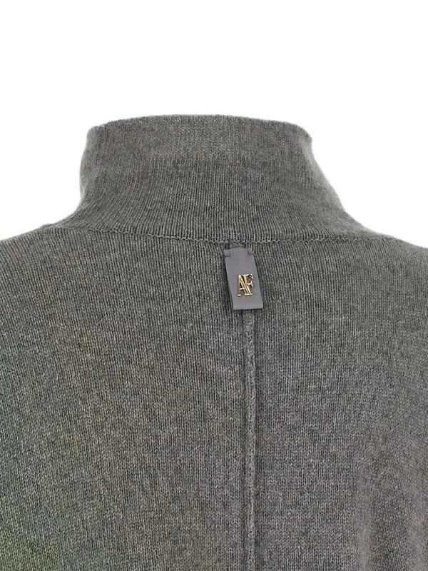 Alberta Ferretti Lace-trimmed Central-stitching Sweater