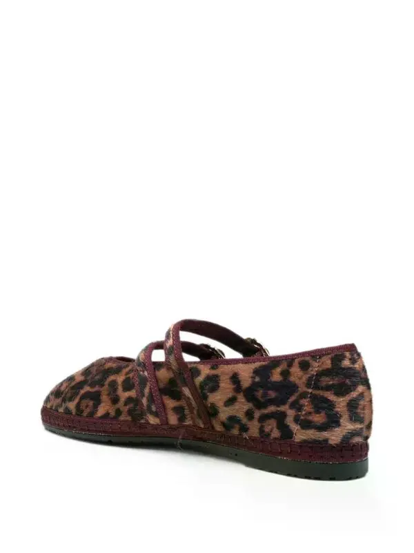 FLABELUS Claire Leopard-print Ballet Flats