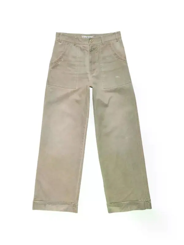 Acne Studios Logo-patch Wide-leg Trousers