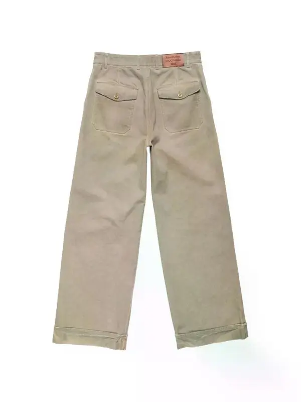 Acne Studios Logo-patch Wide-leg Trousers