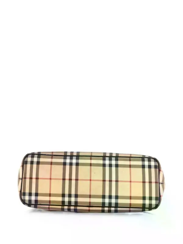 Burberry Vintage House Check Canvas Tote Bag