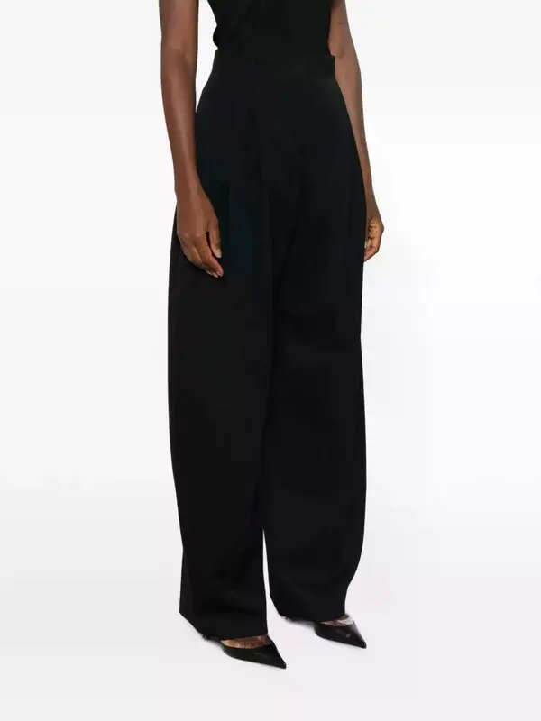 MUGLER Pleated Wide-leg Trousers