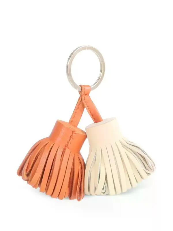 Hermès Carmen Uno-dos Tassel Key Ring - Orange