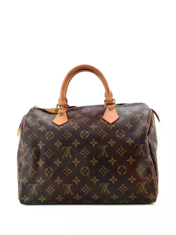 LOUIS VUITTON Speedy Handbag Monogram Canvas Satchel