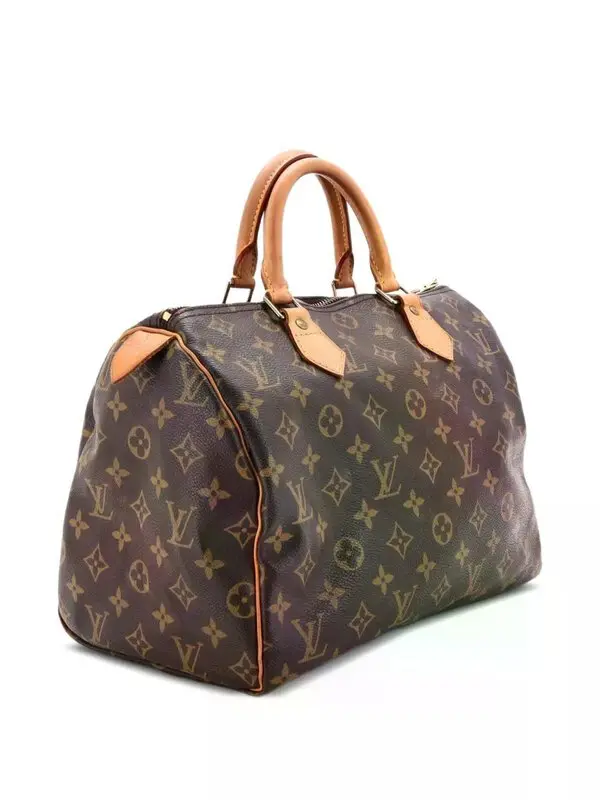 LOUIS VUITTON Speedy Handbag Monogram Canvas Satchel