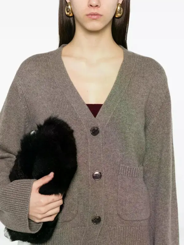 LISA YANG Danni V-neck Patch-pocket Cardigan