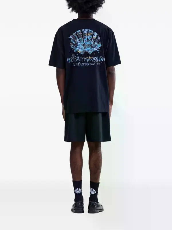 NEW AMSTERDAM SURF ASSOCIATION Logo-prtin T-shirt