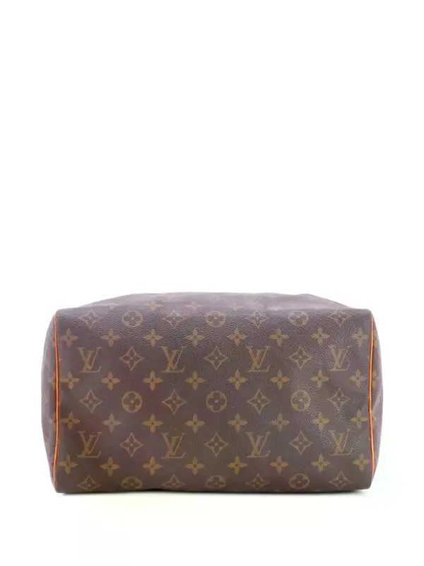 LOUIS VUITTON Speedy Handbag Monogram Canvas 30 Satchel - Brown