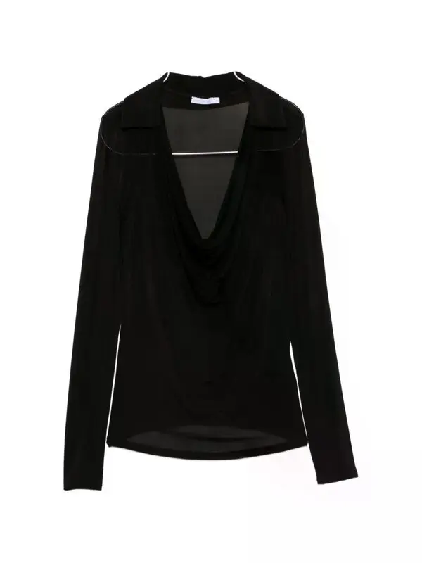 Patrizia Pepe Long-sleeve Top - Black