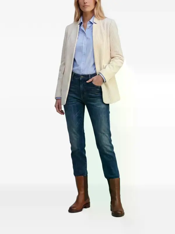 ALBERTO ZAMBELLI Single-breasted Corduroy Blazer