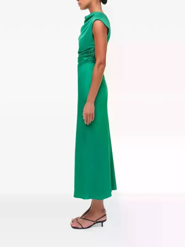Simkhai Melaney Draped-satin Maxi Dress
