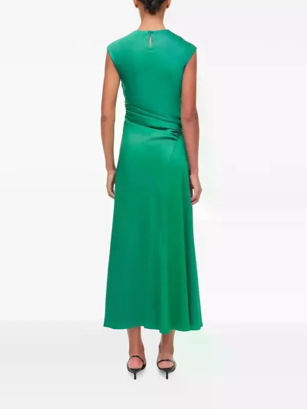 Simkhai Melaney Draped-satin Maxi Dress
