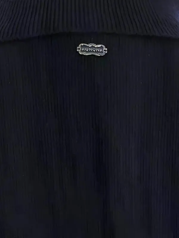 Agnona Turtleneck Long-sleeve Sweater - Blue