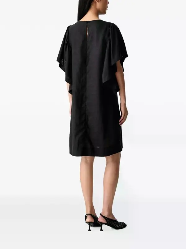 VICOLO Ruffled-sleeve Mini Dress