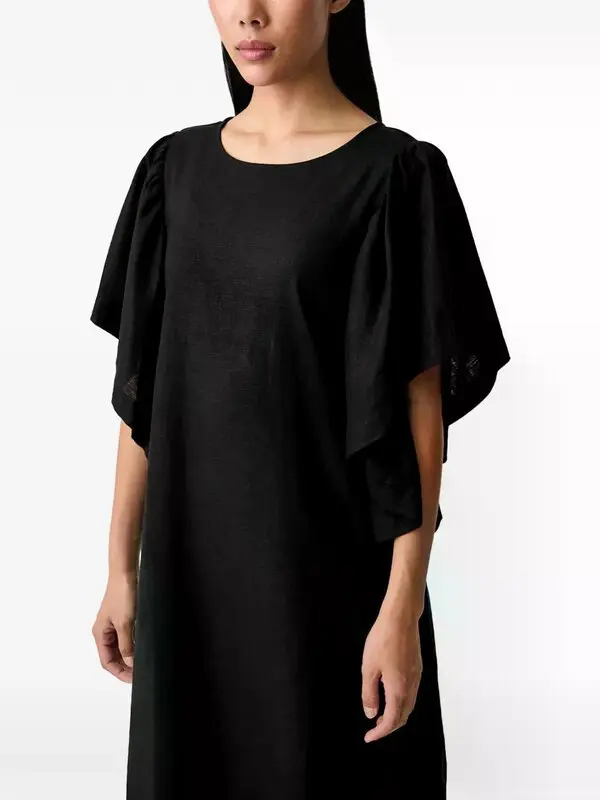 VICOLO Ruffled-sleeve Mini Dress