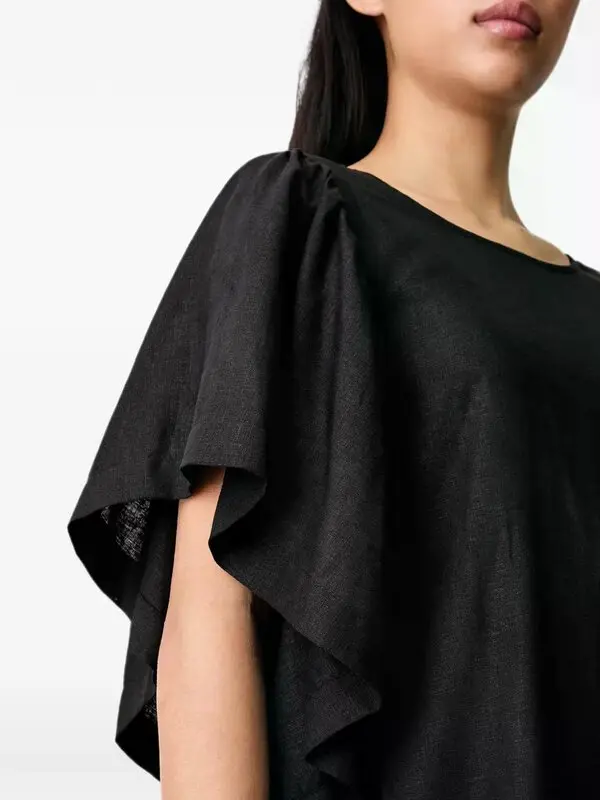 VICOLO Ruffled-sleeve Mini Dress