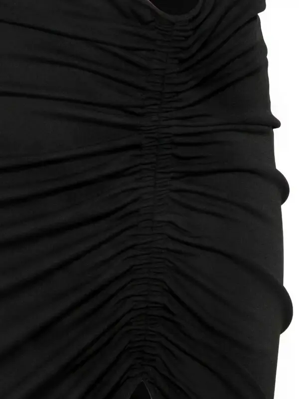 Patrizia Pepe Ruched Asymmetric Skirt