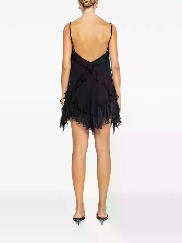 NISSA Open-back Silk Mini Dress