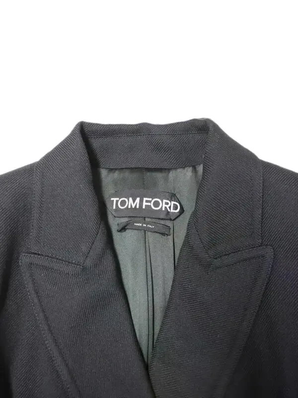TOM FORD Notched-lapel Wool Coat Dress