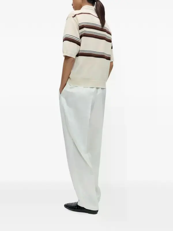 CORDERA Striped Short-sleeve Polo Shirt
