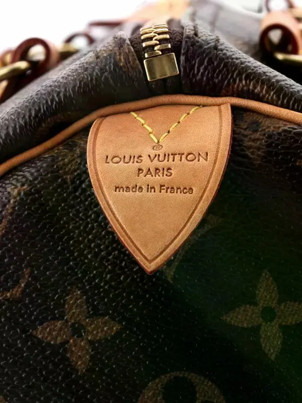LOUIS VUITTON Speedy Handbag Monogram Canvas 30 Satchel - Brown