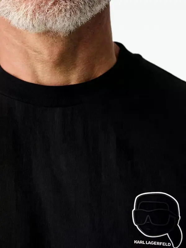 Karl Lagerfeld Logo-patch Crew-neck T-shirt