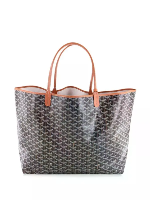 Goyard Saint Louis Reversible Coated Canvas And Printed Canvas Gm Tote Bag - Brown
